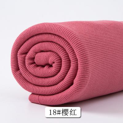 China Medium Weight Rib Knit Fabric 100% Cotton For Swimwear Fabric Cuff Neck for sale