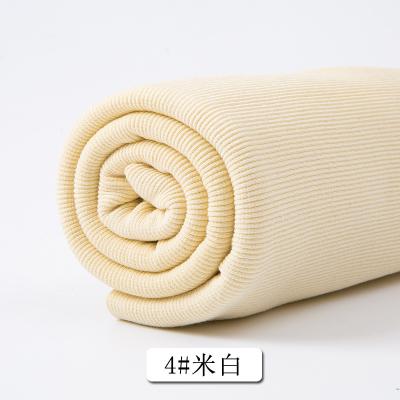 China Ribbed Cotton Knit Fabric ,  Stretch Knit Cuff Fabric For Swimwear Cloth Cuff Collar Band for sale