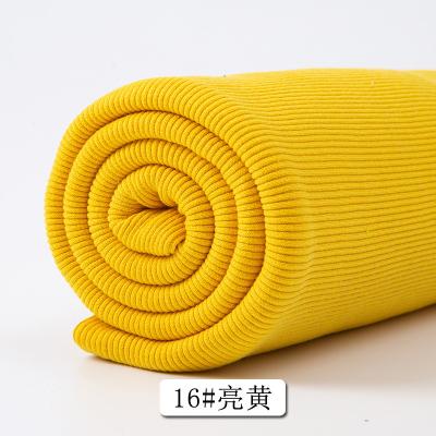 China Ribbed Cotton Knit Fabric ,  Stretch Knit Cuff Fabric For Swimwear Cloth Cuff Collar Band for sale