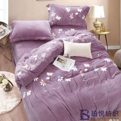 China Anti Coral Home Textile Fabrics Milk Velvet Single Sided Conductive Silk Flannel for sale