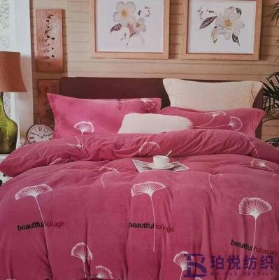 China Anti Coral Home Textile Fabrics Milk Velvet Single Sided Conductive Silk Flannel for sale