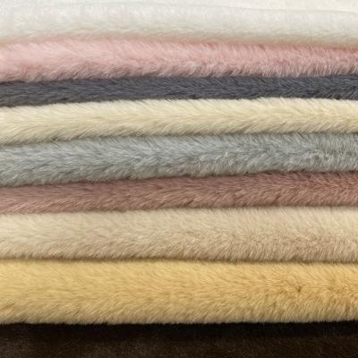 China Solid Knurling Stuffed Animal Fabric Skin-Friendly Rabbit Skin For Stuffed Toys for sale