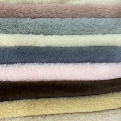 China Solid Knurling Stuffed Animal Fabric Skin-Friendly Rabbit Skin For Stuffed Toys for sale