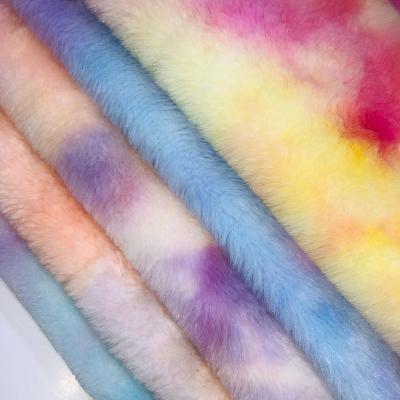 China Solid Knurling Stuffed Animal Fabric Skin-Friendly Rabbit Skin For Stuffed Toys for sale