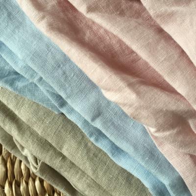 China French Linen Home Textile Fabrics Wrinkle Resistant 280cm Wide Bedding for sale