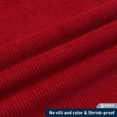 China Hot Selling Best Quality 100 Cotton 330G Corduroy Velvet Fabric Shrink-Resistant For Garment for sale
