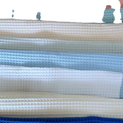 China Honeycomb Waffle Home Textile Fabrics Bamboo Fiber Eco-Friendly For Bedspread for sale
