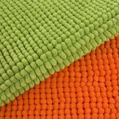 China Mop Polyester Blanket Fabric Microfiber Chenille Cloth Shaggy Fabric for sale