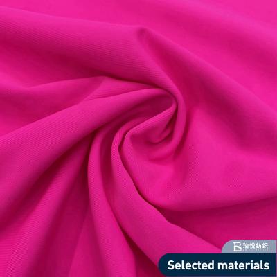China Anti Pill Swim Suit Fabric , Stretch Plain Dyed Single Jersey Fabrics for sale