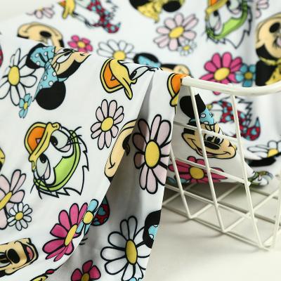 China Digital Print Bedding Fabric Milk Fiber Lightweight For Garment for sale