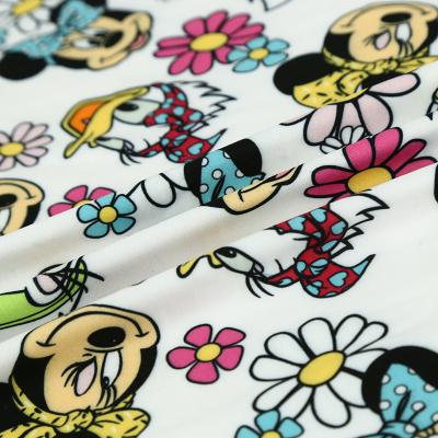 China Digital Print Bedding Fabric Milk Fiber Lightweight For Garment for sale