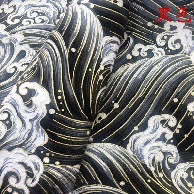 China Japanese Printed Cotton Fabric , Milk Fiber Print Polyester Fabric For Garment for sale