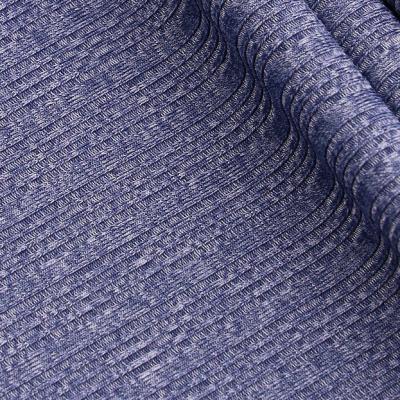 China Stripe Breathable Sports Fabric Jacquard For Sportswear T Shirt for sale