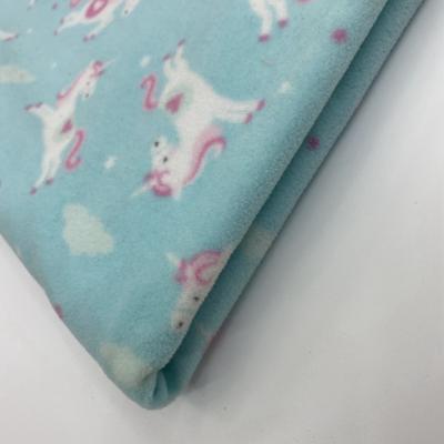 China Super Soft Printed Fleece Fabric Customized Color Medium Weight for sale