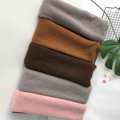 China Anti Pill Velvet Fleece Fabric Polyester Soft Teddy For Garment for sale