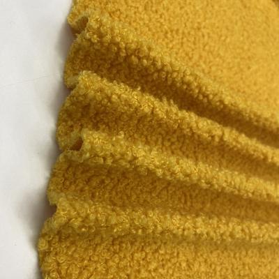 China Anti Pill Velvet Fleece Fabric Polyester Soft Teddy For Garment for sale