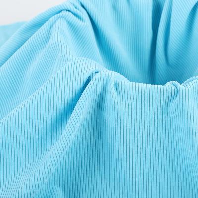 China 8 Wale Stretch Corduroy Fabric Anti Pill Polyester For Garment Stripe for sale