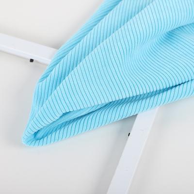 China 8 Wale Stretch Corduroy Fabric Anti Pill Polyester For Garment Stripe for sale