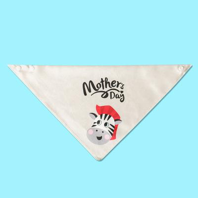 China Printed Infant Bandana Bibs Drool Washable Adjustable No Fluorescence Cotton 100% for sale