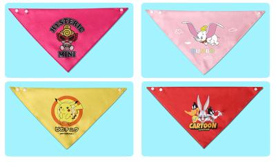 China Triangular Newborn Cotton Bibs , Washable Organic Newborn Bandana Bibs for sale