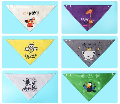 China No Fluorescence Polyester Rib Fabric Washable Organic Cotton Bibs Infants for sale