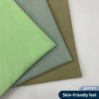 China Super Soft Plain Single Jersey Fabric Velvet Rib Fabric Elastic Double Sided for sale
