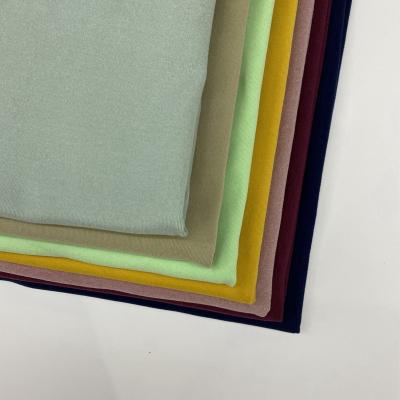China Super Soft Plain Single Jersey Fabric Velvet Rib Fabric Elastic Double Sided for sale