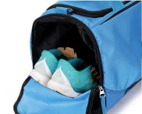 China Mens Travel Duffel Bag , OEM Nylon Ripstop Blue Sports Bags Lightweight for sale