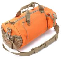 China Large Men Travel Duffel Bags Orange Duffel Bags With An Inner Pouch for sale