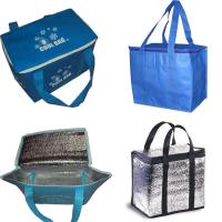 China Dark Blue Lunch Box Insulated Cooler Bags For Men , 2mm Aluminium EPE Inside for sale