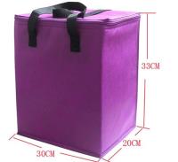 China Insulated Cooler Tote Bags / Disposable Lunch Bag / Purple Cooler Bag For Adults for sale