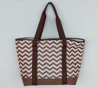 China Outdoor Insulated Cooler Bags Full Printed 600D Polyester Tote Beach for sale