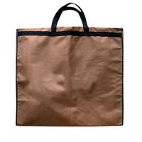 China Non Woven Tri Fold Garment Bag with Handles in Brown , Zip Up Garment Bag for sale