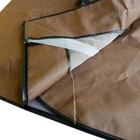China Non Woven Tri Fold Garment Bag with Handles in Brown , Zip Up Garment Bag for sale