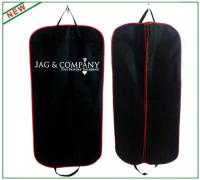 China Peva Fold Down Hanging Suit Garment Bag For Suits , Storage Hanging Clothes Bag for sale