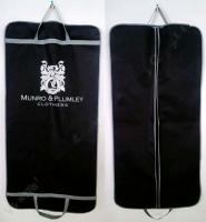 China Colored Foldable Suit Protector Garment Bag With Buttons And Webbing Handles for sale