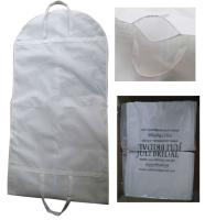 China Non Woven Handle Long Hanging Clothes Garment Bags Collapsible Silk Screen Printing for sale