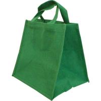 China Reusable Non Woven Carry Bags Promotional Gift Totes in Green Purple for sale