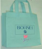 China Colorful Yellow Cute Non Woven Shopping Bag with Heat Transfer Printing for sale