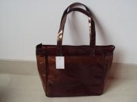 China Eco Friendly PVC Transparent Ladies Tote Bags With Stylish Imprint for sale