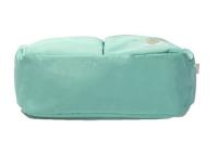 China Light Green Fabric Cute Stylish Baby Changing Bags Embroidery logo on front for sale