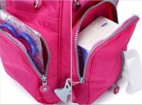 China Polyester Cute Baby Diaper Backpack  Rose Color Eco Friendly Advantage for sale