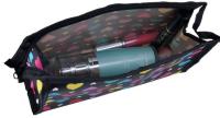 China Promotional Nylon Dots Printed Travel Cosmetic Bags / Cosmetic Train Cases for sale