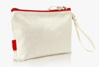 China White Cotton Large Travel Cosmetic Bags Hanging Cosmetic Cases Custom for sale
