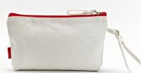 China White Cotton Large Travel Cosmetic Bags Hanging Cosmetic Cases Custom for sale