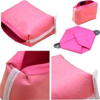 China Plain Microfiber Womens Travel Cosmetic Bags and Cases , Rose / Yellow / Blue for sale