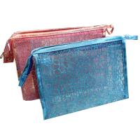 China Fashionable Portable Clear Makeup Bag in Nylon Mesh Reusable Feature for sale