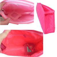 China Personalized Small Polyester Zippered Cosmetic Bag , Red / Blue / Yellow / Black for sale