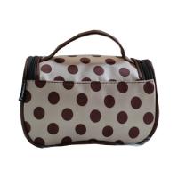China Custommizable Reusable Travel Cosmetic Bags And Cases with Dots Printed for sale