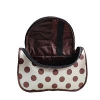 China Custommizable Reusable Travel Cosmetic Bags And Cases with Dots Printed for sale